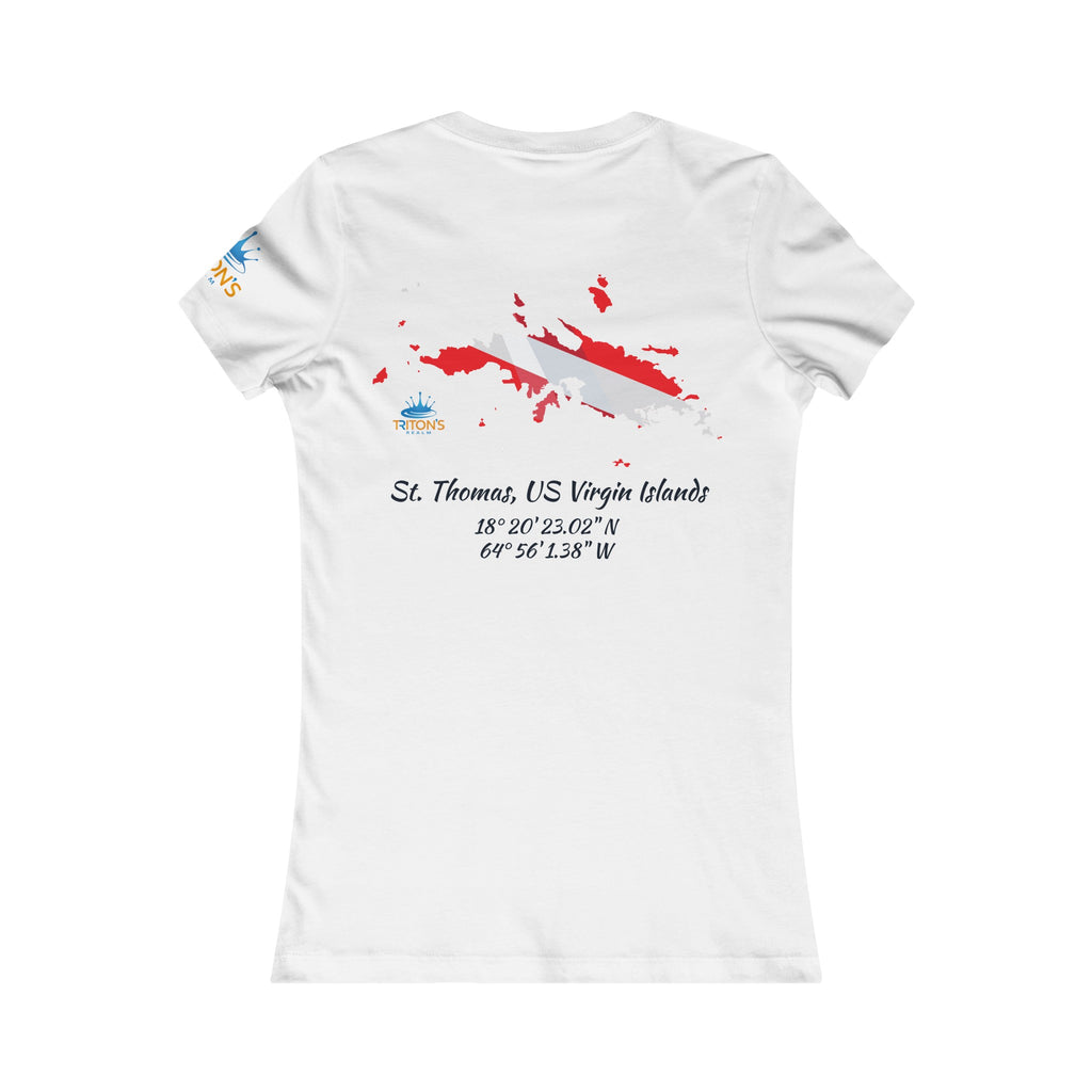 Women's St. Thomas Dive Flag Tee – Triton's Realm