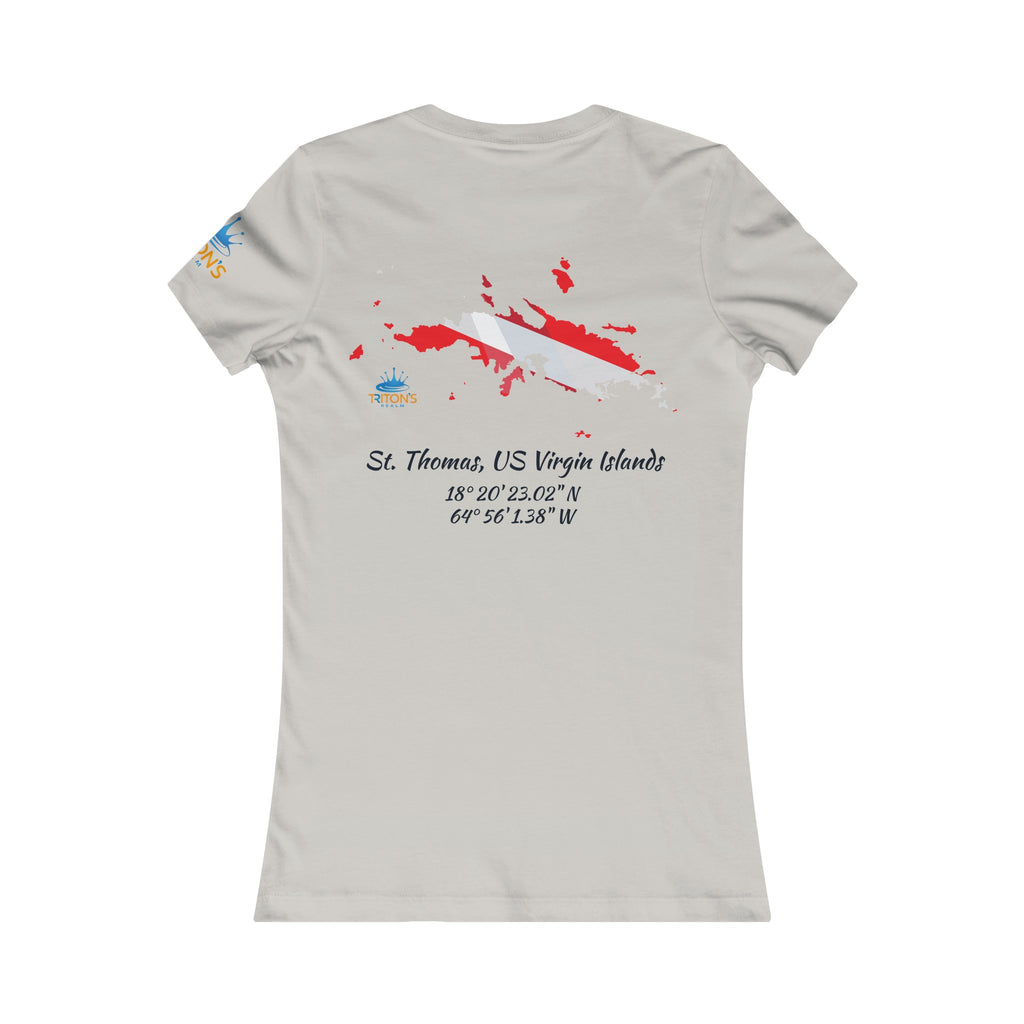 Women's St. Thomas Dive Flag Tee – Triton's Realm